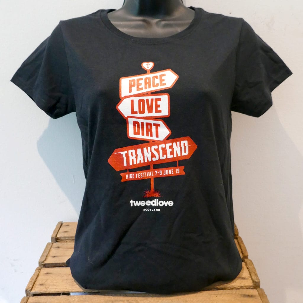 Women’s “Transcend Signpost” T-Shirt (Black)